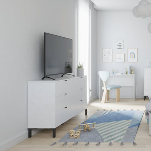 Latitude Run® 6 Drawer 59" W Double Dresser | Wayfair